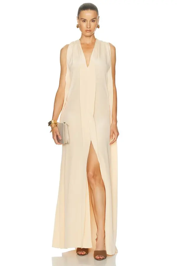 Tove Cass Silk Maxi Dress - Nude