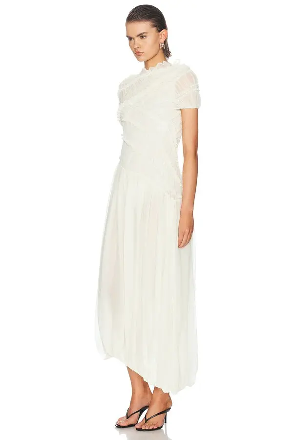 Magda Butrym Sheer Asymmetrical Dress