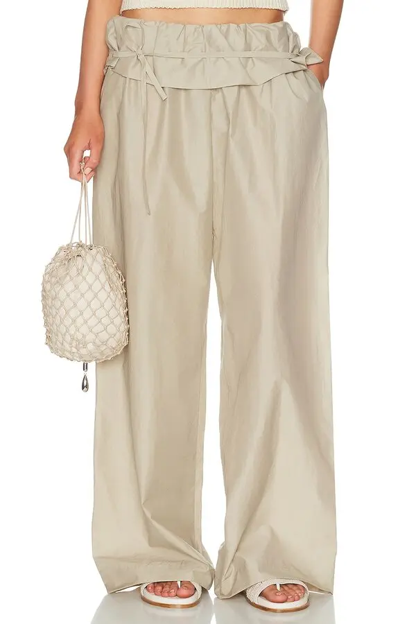 Magda Butrym Wide Leg Pant - Beige