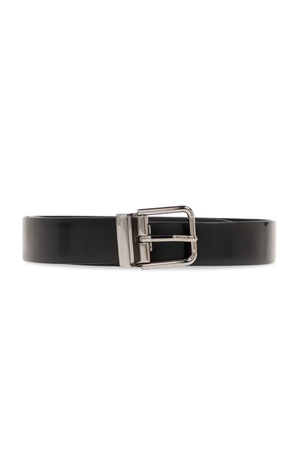 Dolce & Gabbana Leather Belt - Black