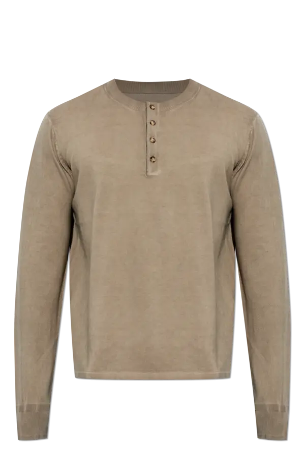 Rag & Bone T-shirt With Buttons - Brown