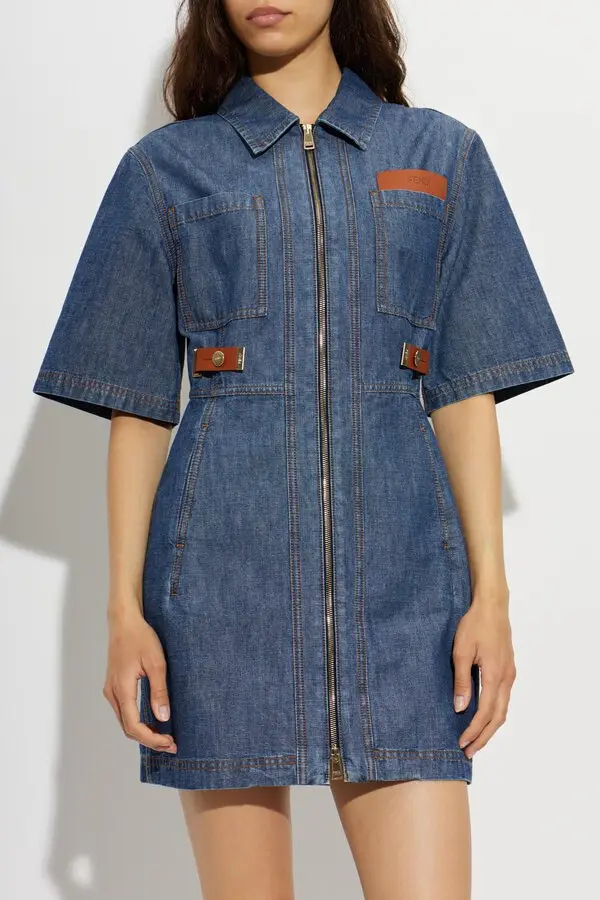 Fendi Short Dress With Pockets