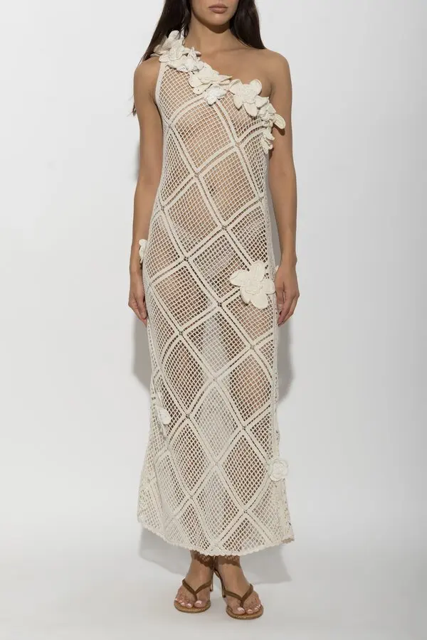 JW Anderson One-shoulder Crochet Dress