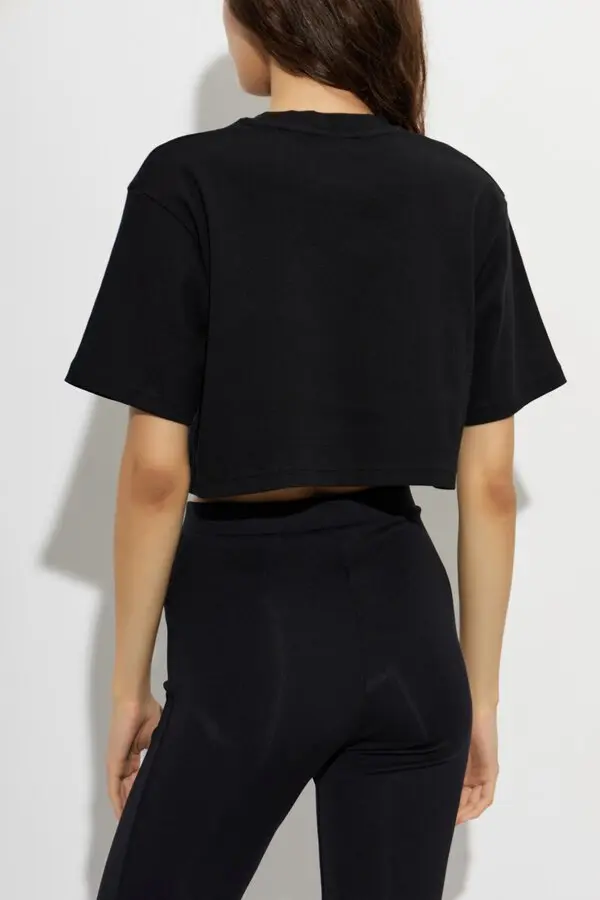 Off-White Ribbed Loose-fit T-shirt
