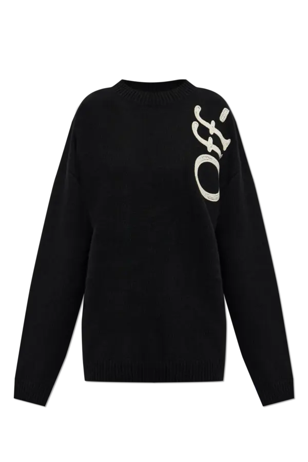 Off-White Wool Sweater With Logo