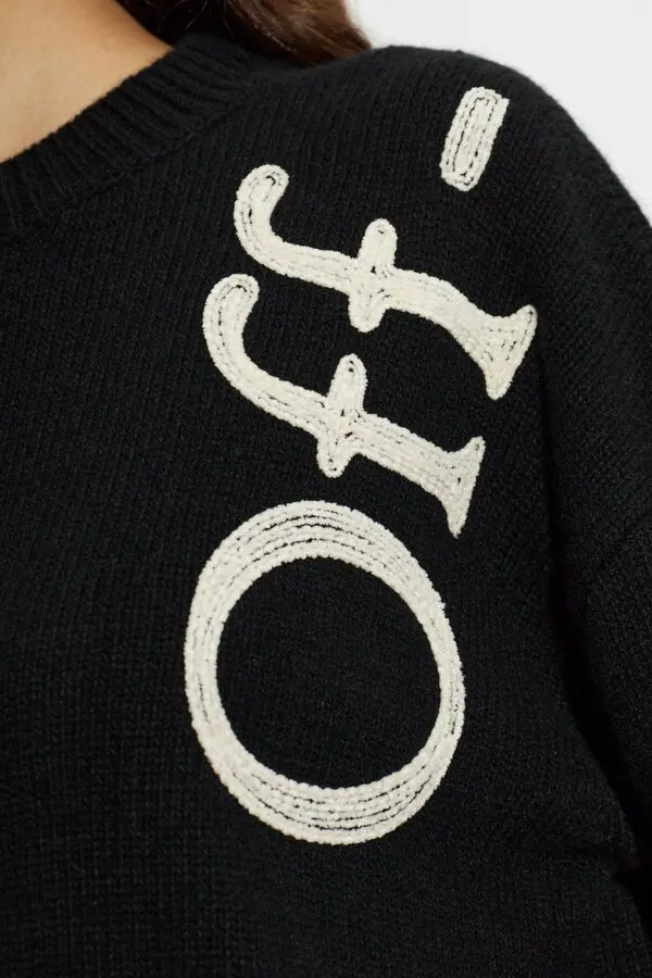 Off-White Wool Sweater With Logo