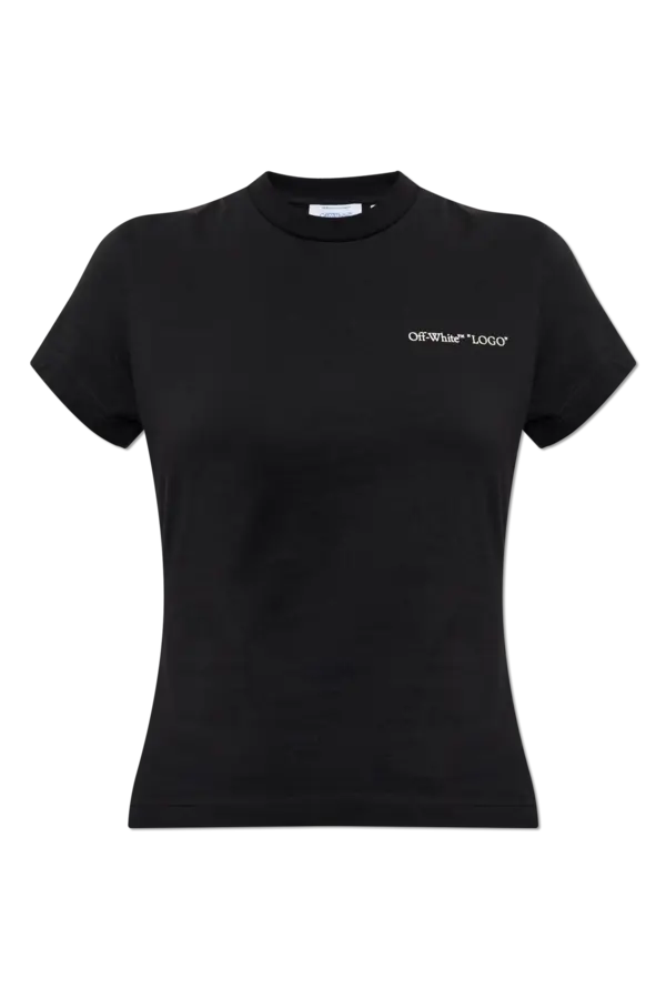 Off-White T-shirt With Printed Logo