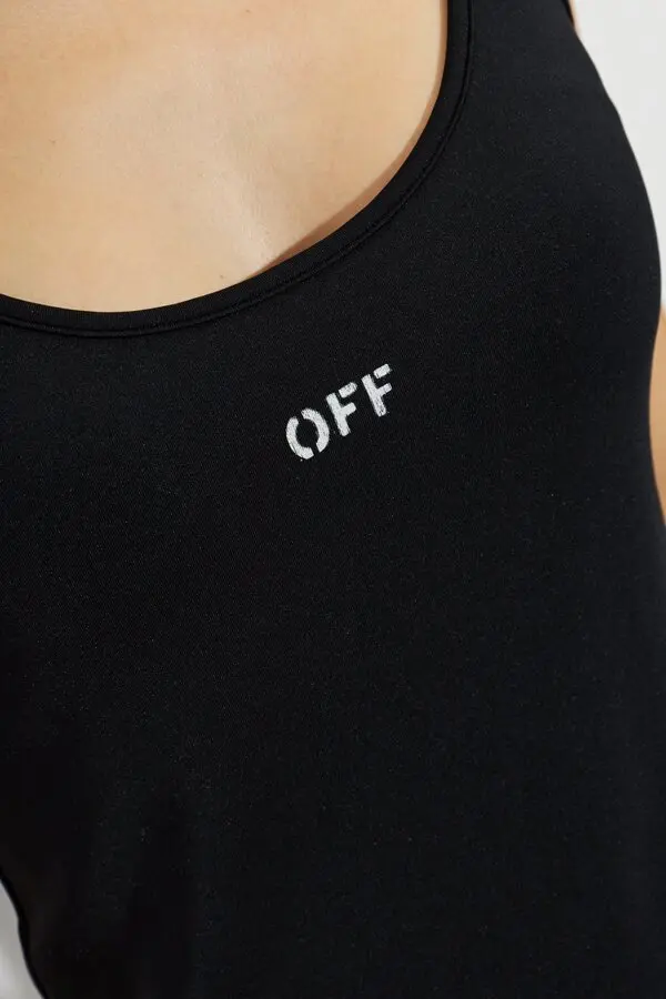 Off-White Top With Spaghetti Straps