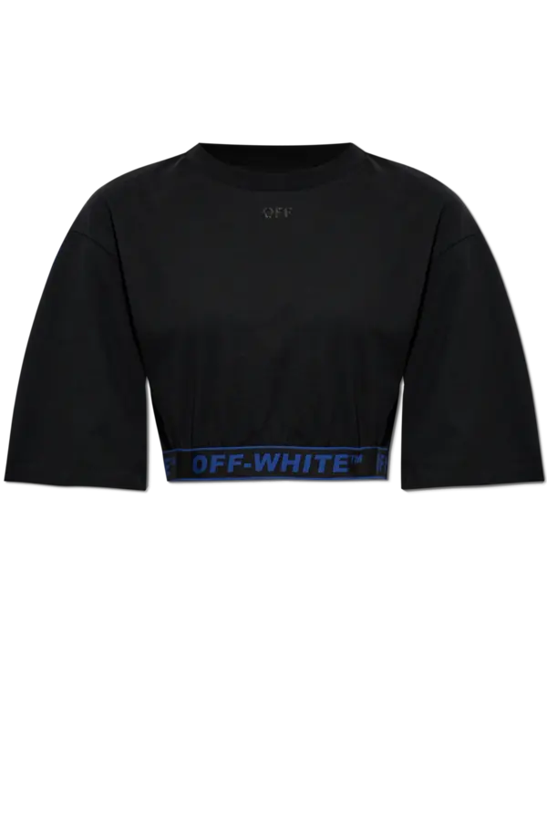 Off-White Short Top With Logo