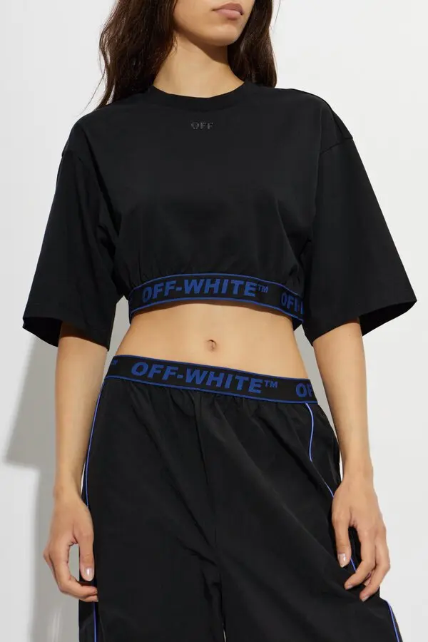 Off-White Short Top With Logo