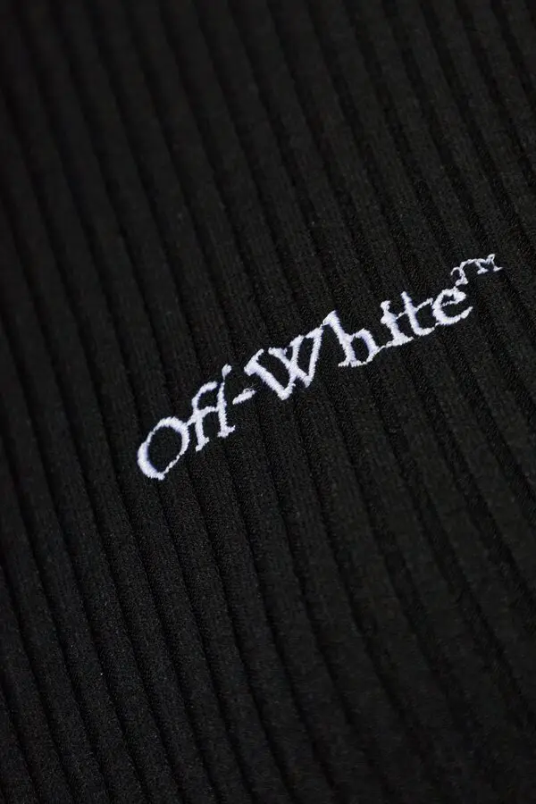 Off-White Dress With Turtleneck