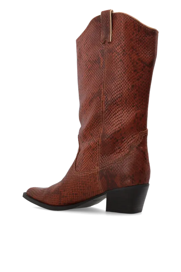 Kurt Geiger Rodeo Bow Leather Cowboy Boots