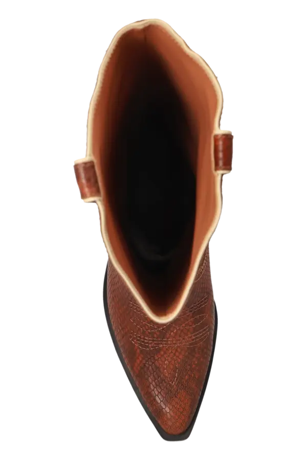 Kurt Geiger Rodeo Bow Leather Cowboy Boots