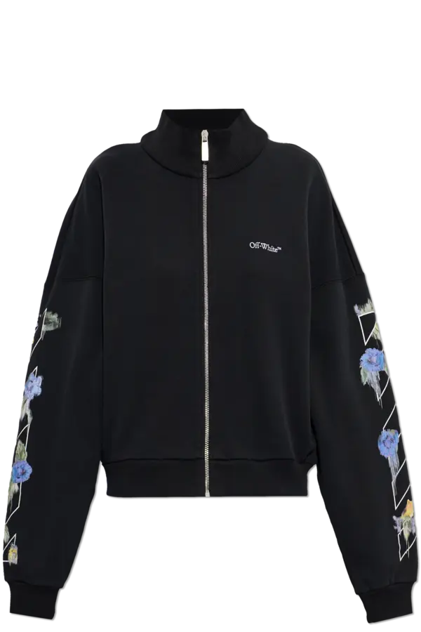 Off-White Zip-up Sweatshirt