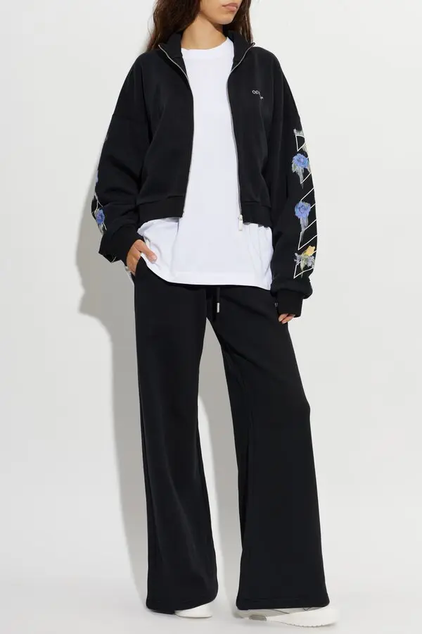 Off-White Zip-up Sweatshirt