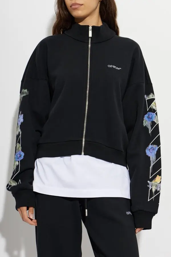 Off-White Zip-up Sweatshirt