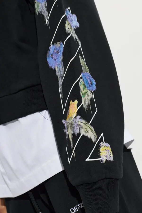 Off-White Zip-up Sweatshirt