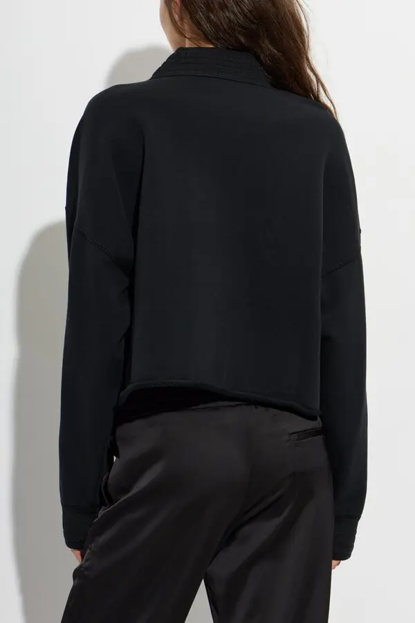 Off-White Oversized V-neck Sweatshirt