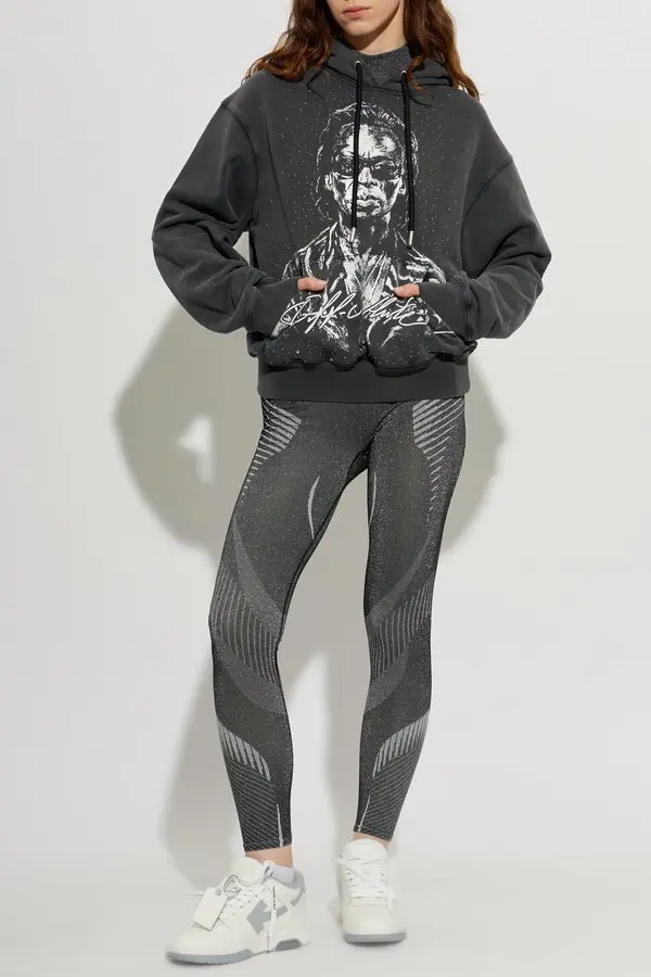Off-White Wildflower Meadow" Graphic Hoodie