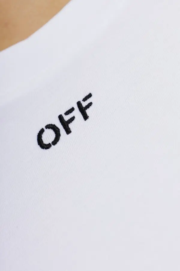Off-White T-shirt With Pleats