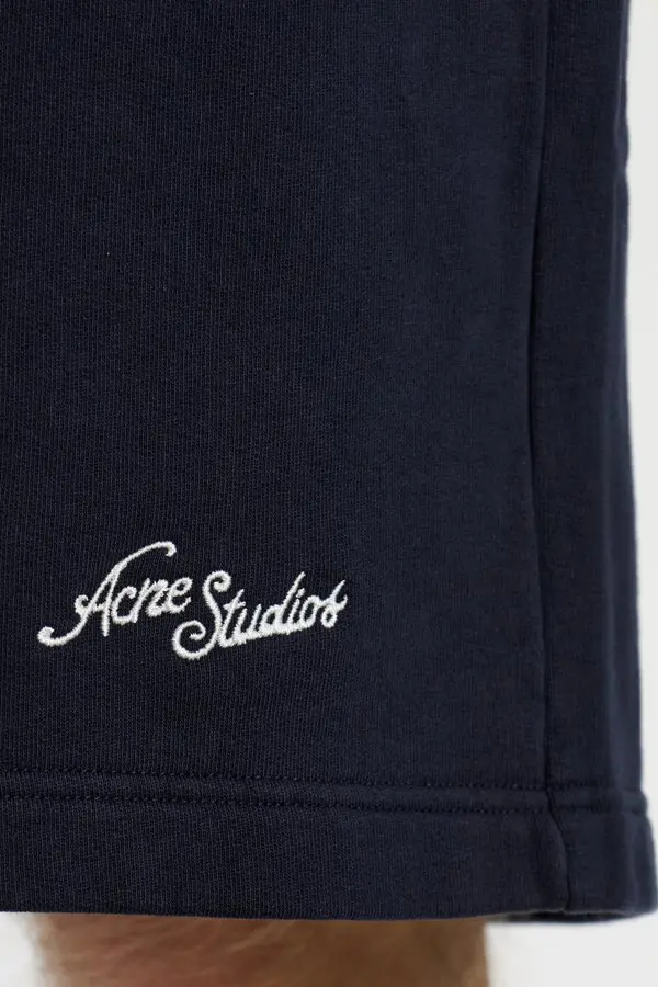 Acne Studios Shorts With Embroidered Logo