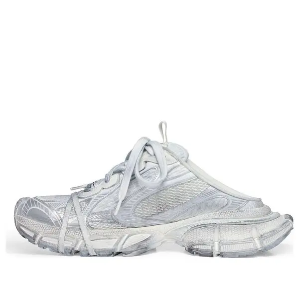 Balenciaga 3xl Mules - White/silver