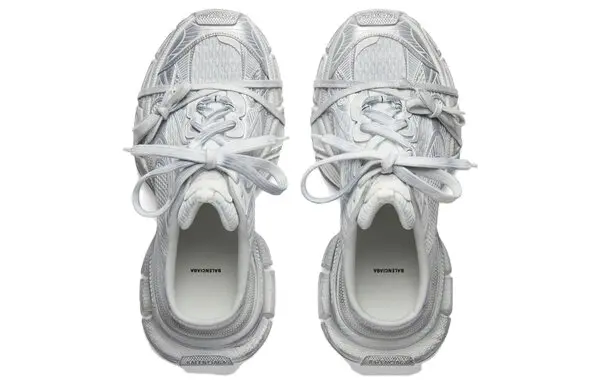 Balenciaga 3xl Mules - White/silver