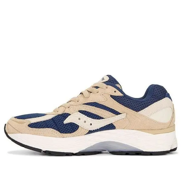 Saucony Progrid Omni 9 Premium 'beige Navy Blue - Beige/navy Blue
