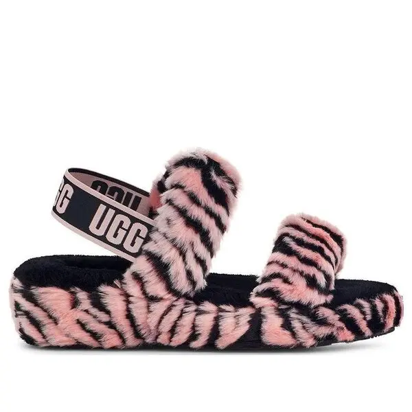 UGG Oh Yeah One-strap Sandals 'black Pink