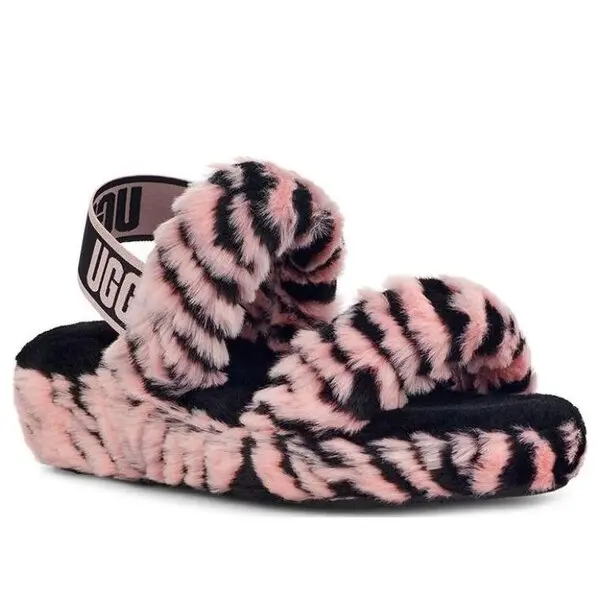 UGG Oh Yeah One-strap Sandals 'black Pink