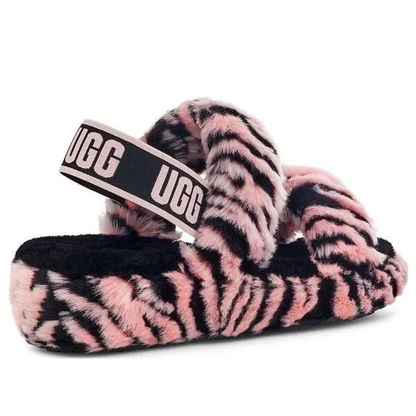 UGG Oh Yeah One-strap Sandals 'black Pink