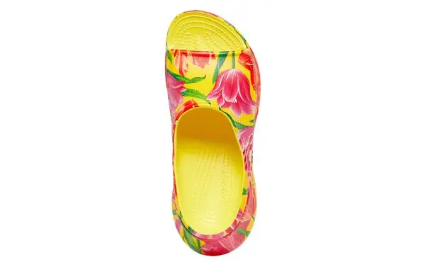 Balenciaga X Crocs Pool Slide Sandals With Tulip Print