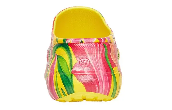 Balenciaga X Crocs Pool Slide Sandals With Tulip Print