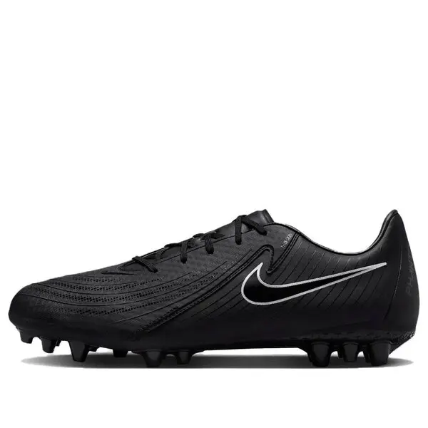 Nike Phantom Gx 2 Academy Ag Shadow Pack Lace-up Athletic Sneakers - Black/silver