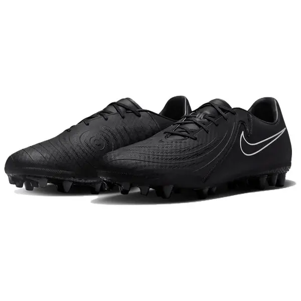 Nike Phantom Gx 2 Academy Ag Shadow Pack Lace-up Athletic Sneakers - Black/silver