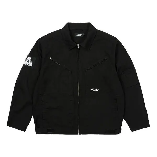 PALACE Aviator Jacket - Black/white