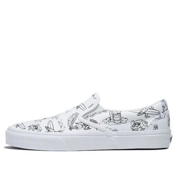 VANS Classic Slip-on Sneakers With Graphic Print