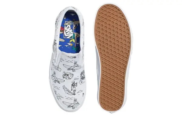 VANS Classic Slip-on Sneakers With Graphic Print