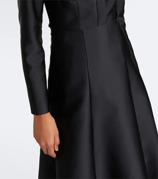 Roland Mouret Taffeta Midi Skirt