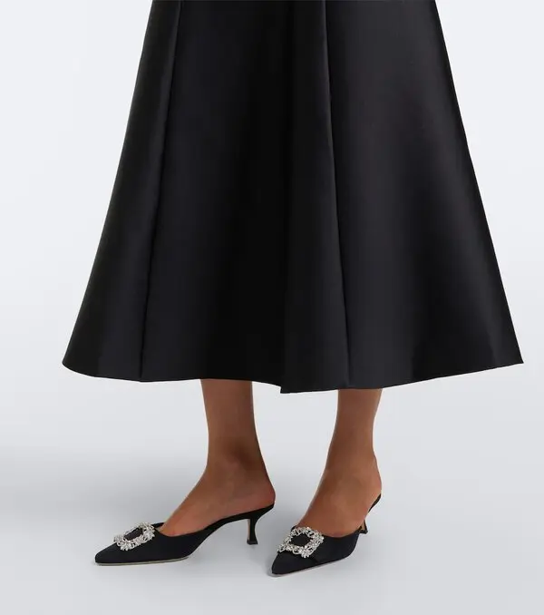 Roland Mouret Taffeta Midi Skirt