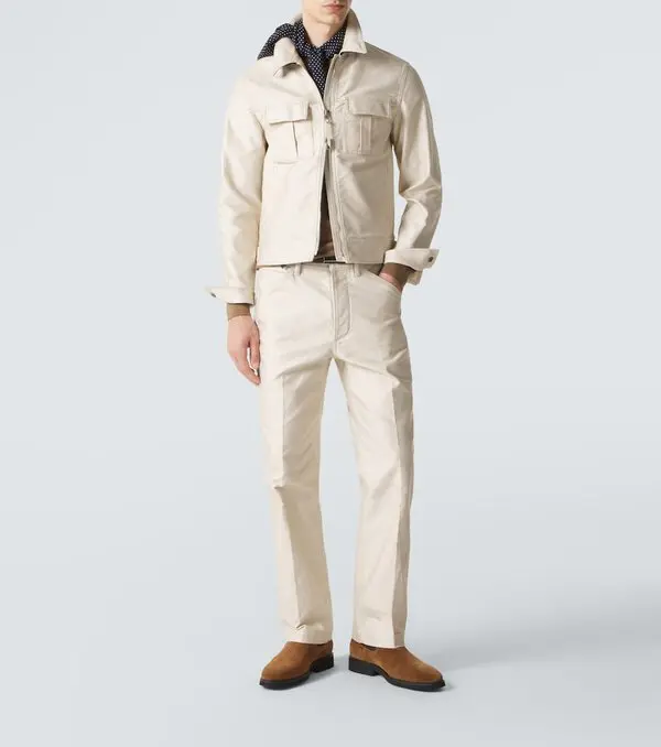 TOM FORD Cotton Satin Blouson Jacket