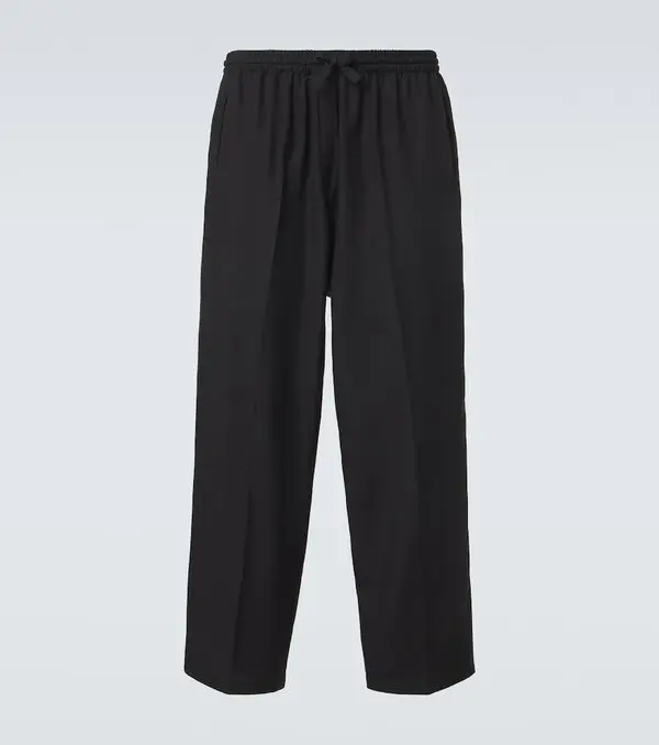 UMIT BENAN Julian Virgin Wool Straight Pants - Black