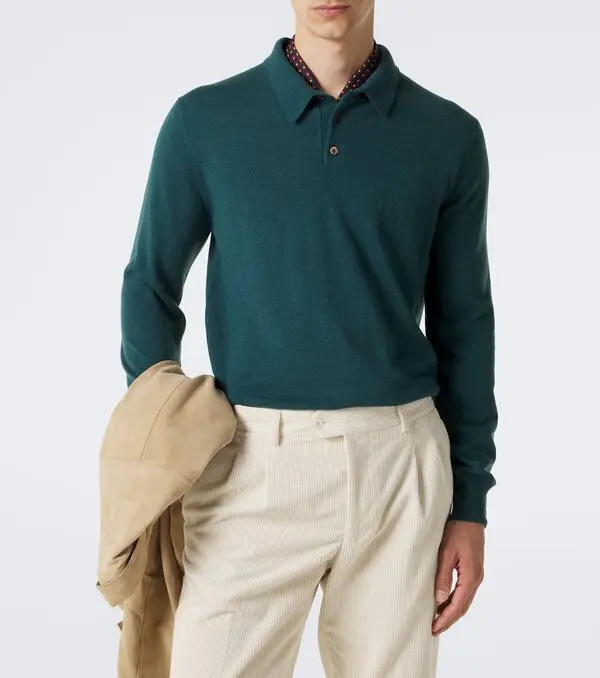 Rubinacci Cashmere Polo Sweater