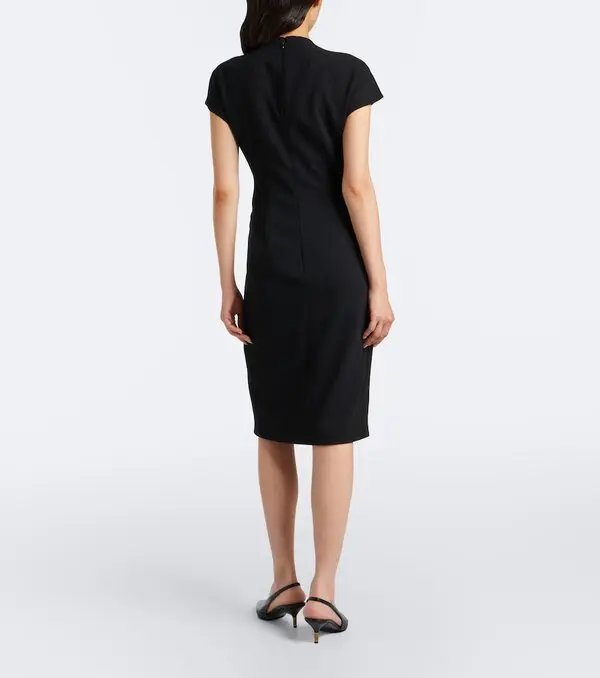 JIL SANDER Cutout Virgin Wool Minidress