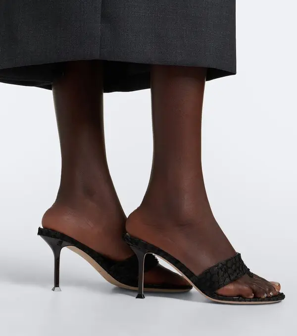 CHRISTEN Helix Leather Thong Sandals