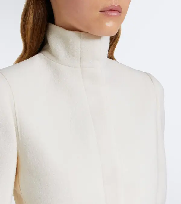 Alaïa Cropped Wool Crêpe Jacket