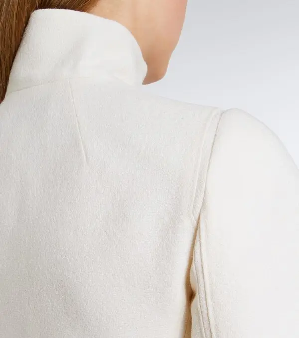 Alaïa Cropped Wool Crêpe Jacket