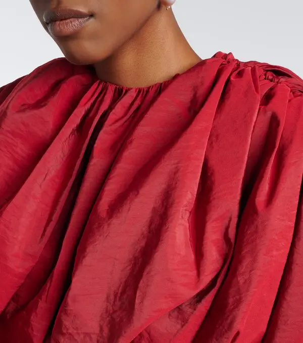 Magda Butrym Silk-blend Taffeta Crop Top