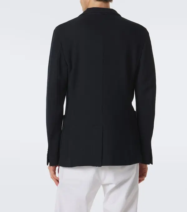 SLOWEAR Single-breasted Wool-blend Blazer - Blue