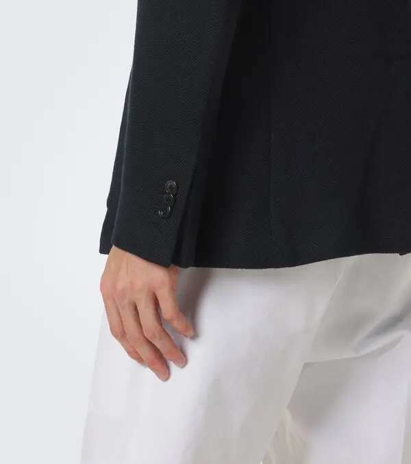 SLOWEAR Single-breasted Wool-blend Blazer - Blue